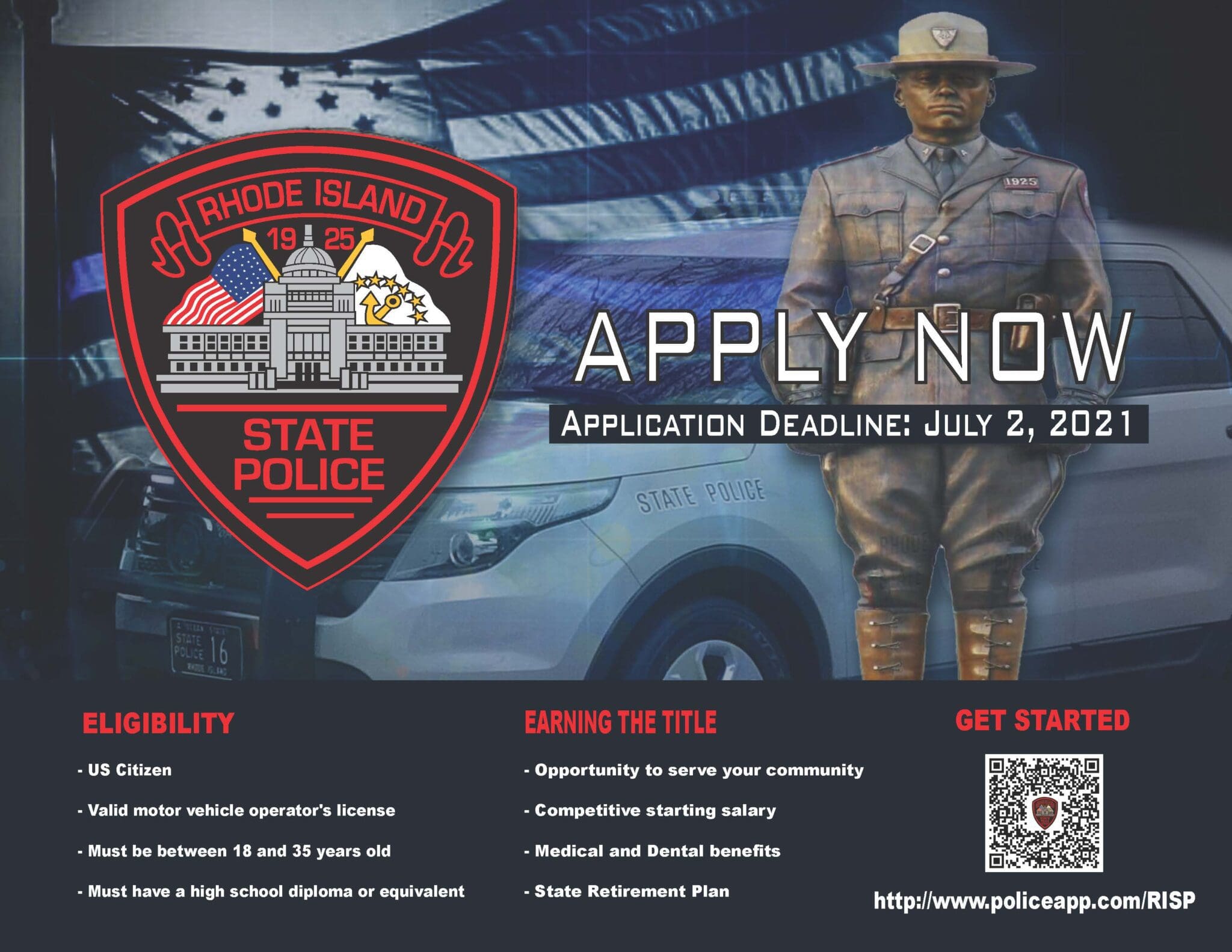 TO WORK: Be a RI State Trooper