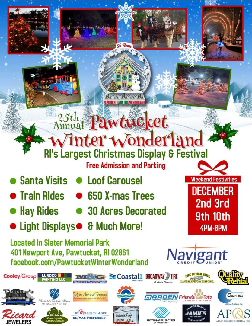 Get Your Holidays On! 25th Annual Pawtucket Winter Wonderland Festival ...