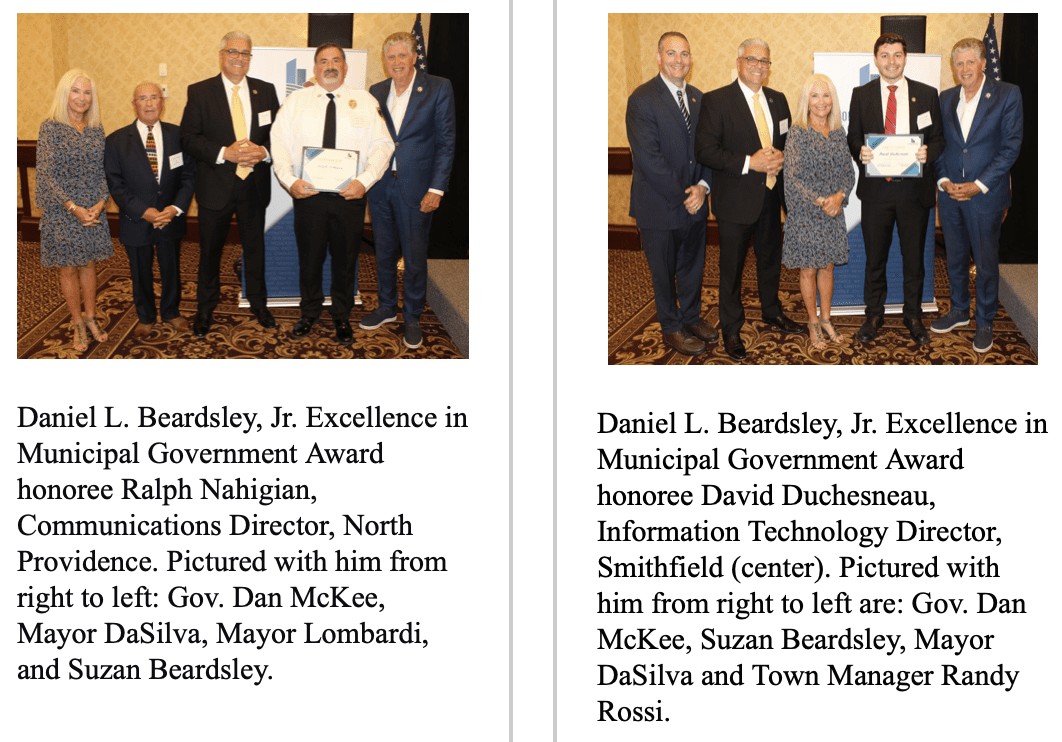 New officers for R.I. League of Cities and Towns. Municipal awards ...