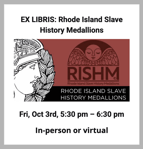 EX LIBRIS: The Rhode Island Slave History Medallions - Charles Roberts ...