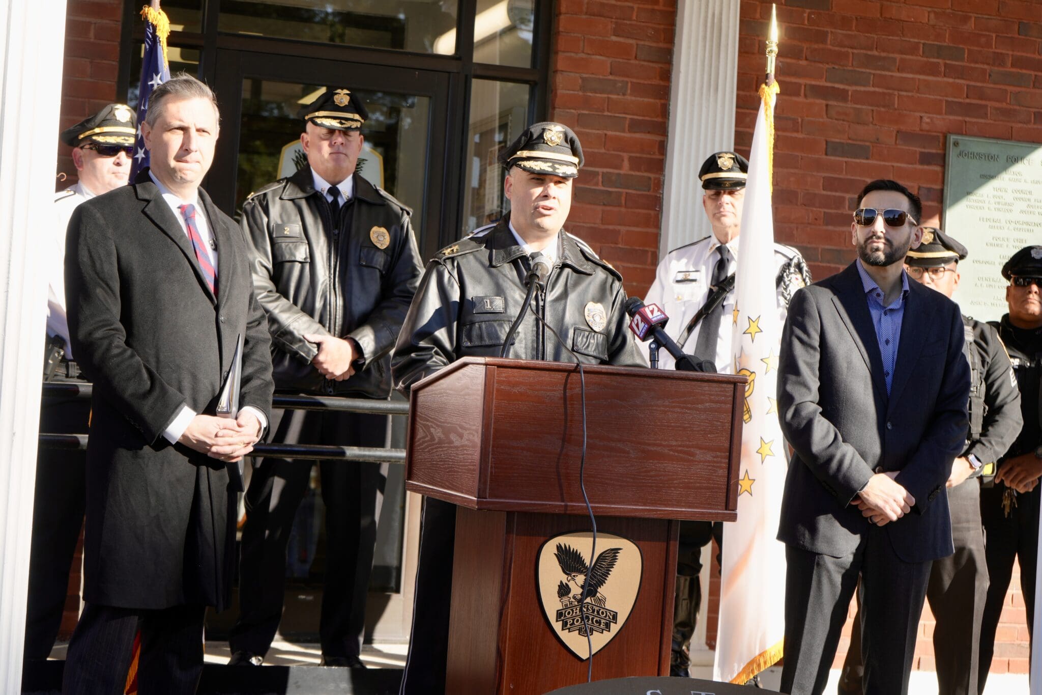 Johnston Police receive new equipment from grant secured by Rep. Magaziner