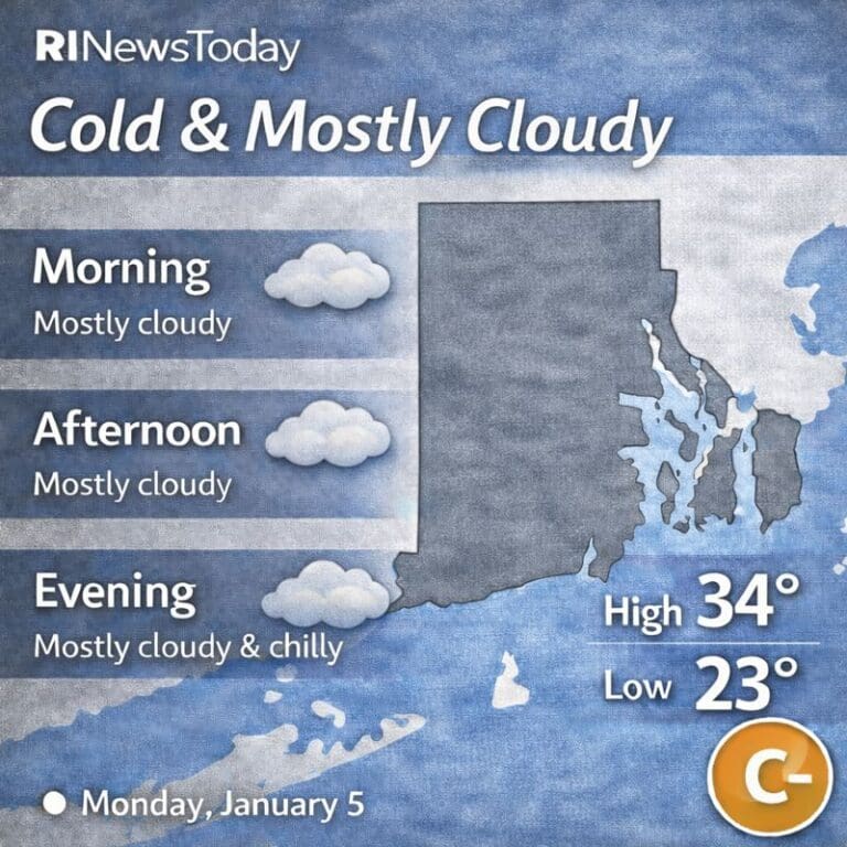 Rhode Island Weather for January 5, 2026 - a "C" Day!